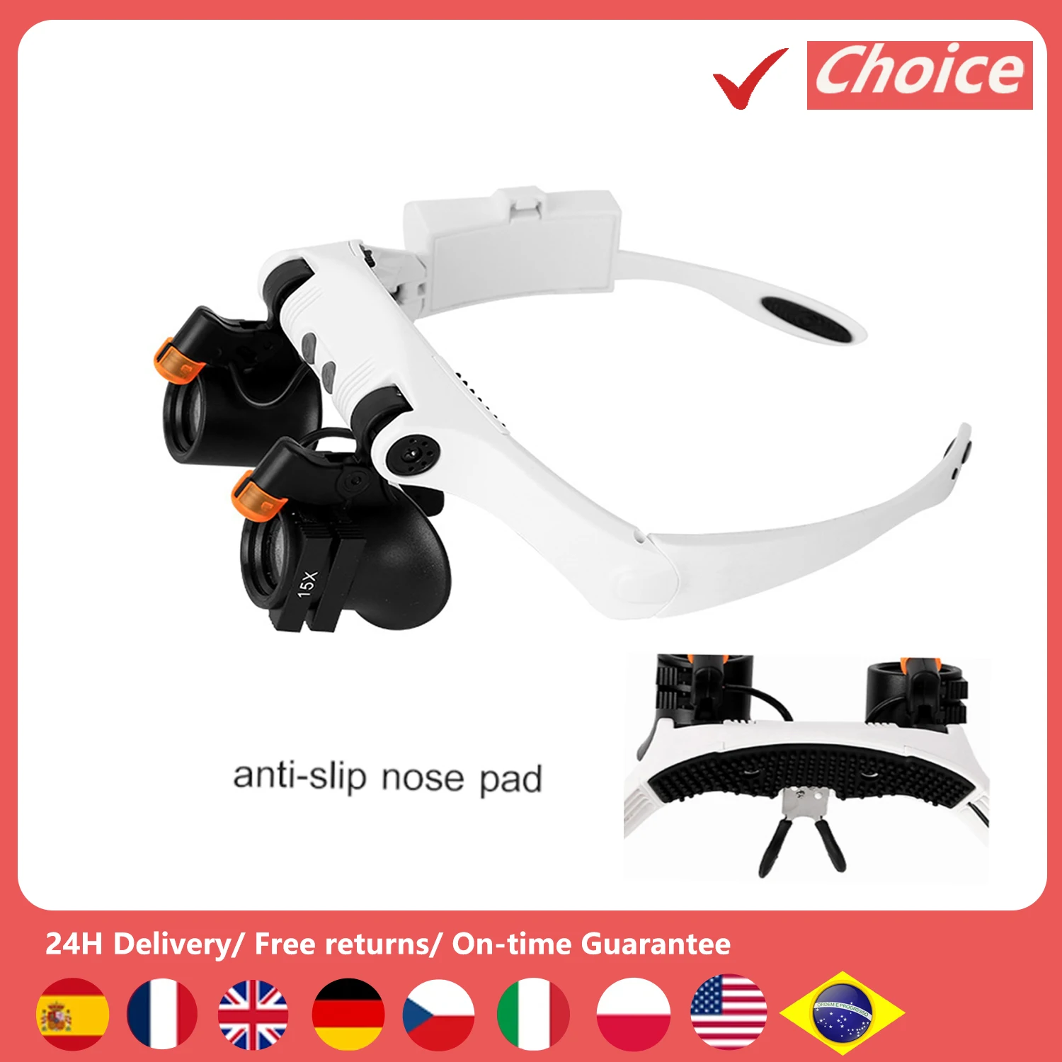 Headband-Magnifier-Eye-Loupes-Eyeglass-Style-Hands-Free-Magnifying ...