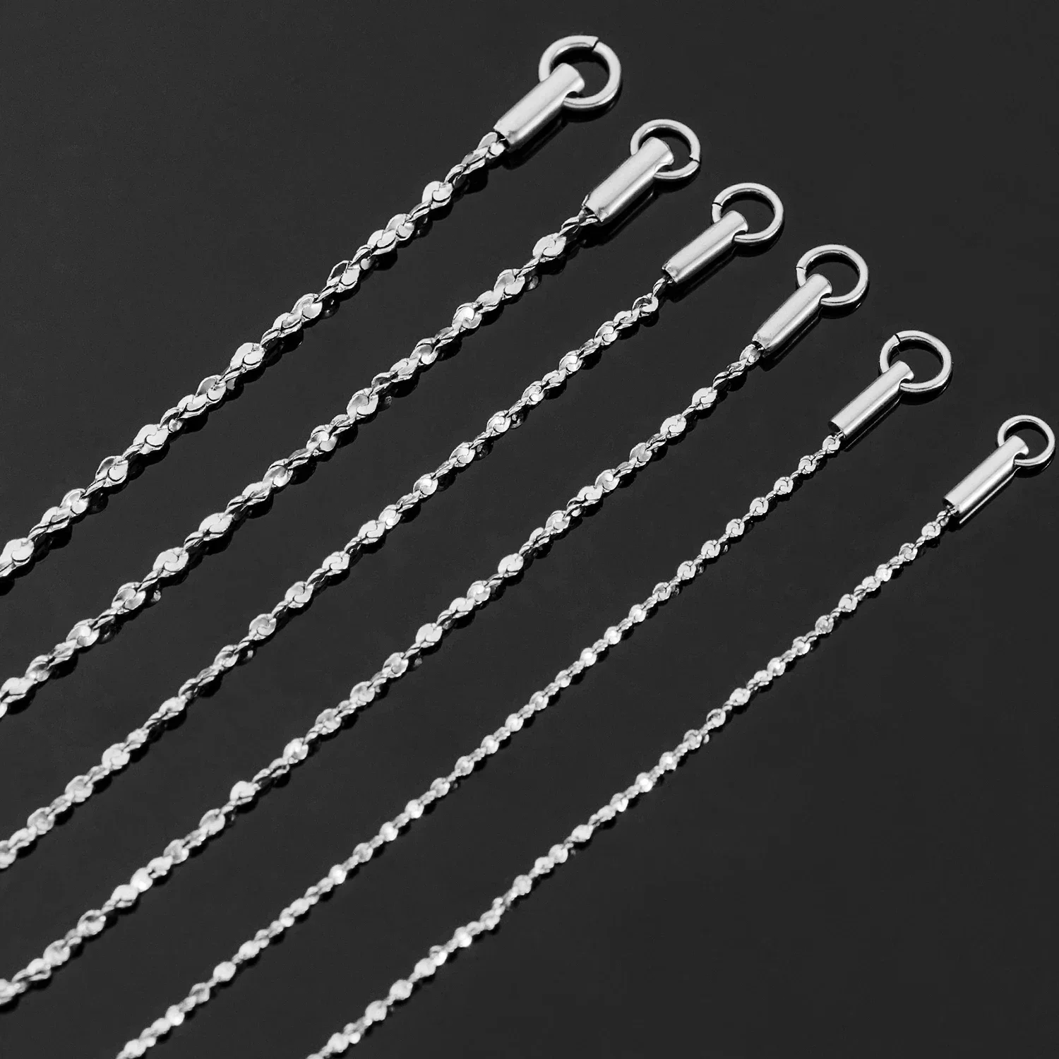 Elegant-Silver-Color-Stainless-Steel-Necklace-Luxury-Stars-Chain ...