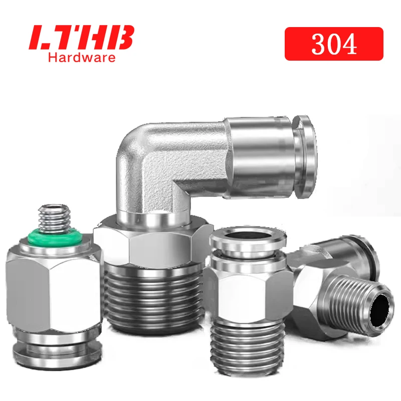 304-Stainless-Steel-Pneumatic-Air-Fittings-PC-PL-PCF-Quick-Coupling ...