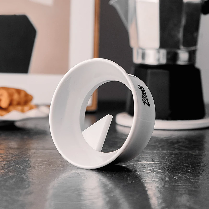 CAFETIERE,Small--Tamper à café pour pot Moka, anneau de dosage de ...