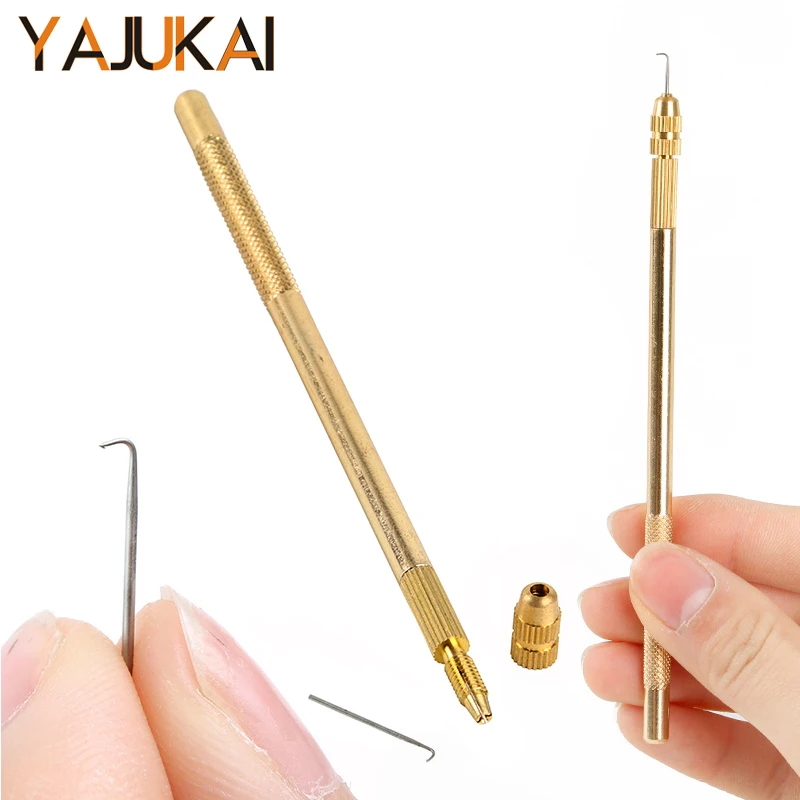 Brass-Ventilating-Holder-With-4-Pieces-Stainless-Steel-Needles-Wig ...