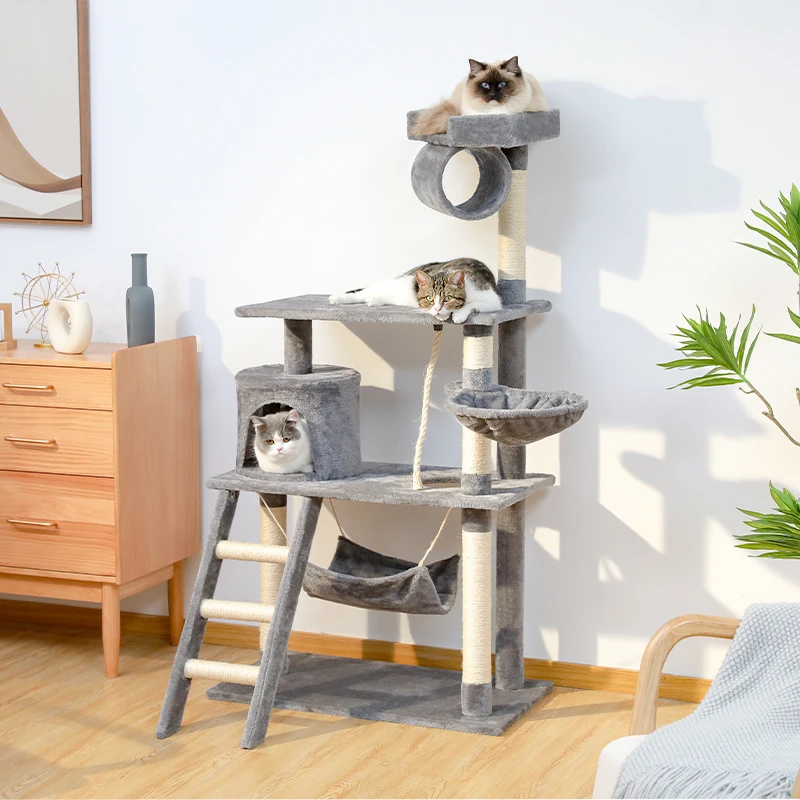 Free-Shipping-Cat-Tree-Tower-with-Condo-Scratching-Post-Cat-Scraper-Cat ...