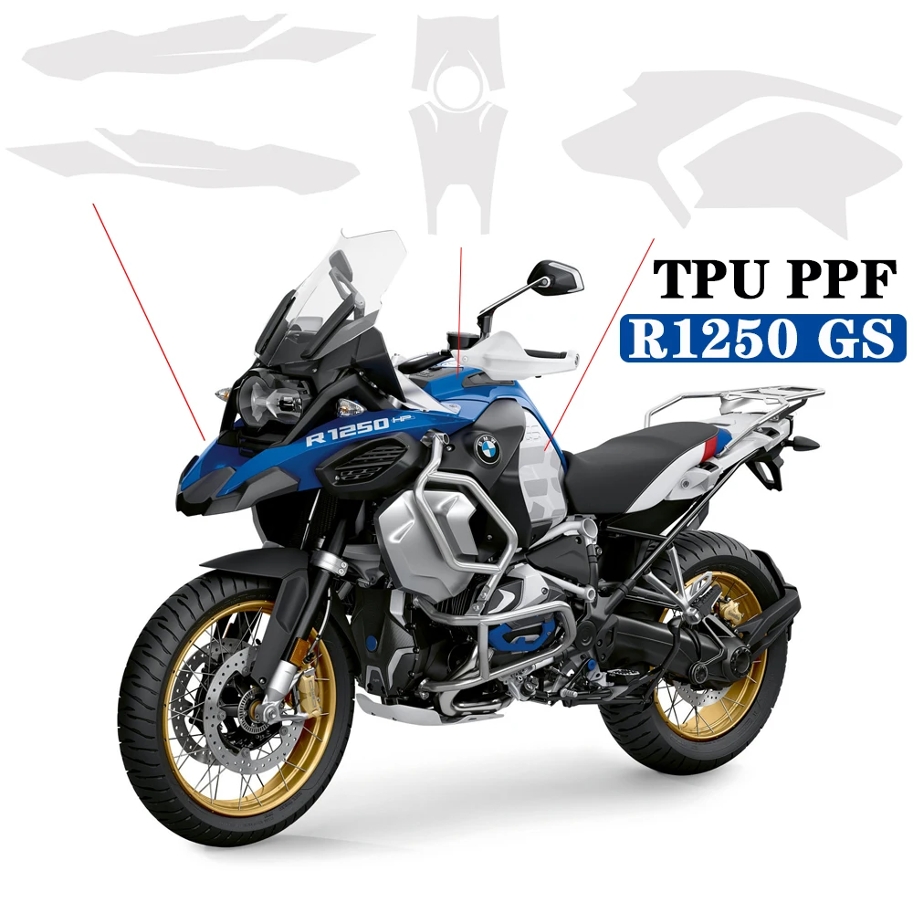 R1250GS-TPU-Protective-Film-Motorcycle-PPF-For-BMW-R1250-GS-2017-2024 ...