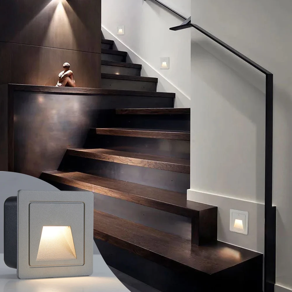 3W-Stair-Wall-Light-Morden-Corner-Wall-Lamp-Recessed-Step-Lamp-Ladder ...