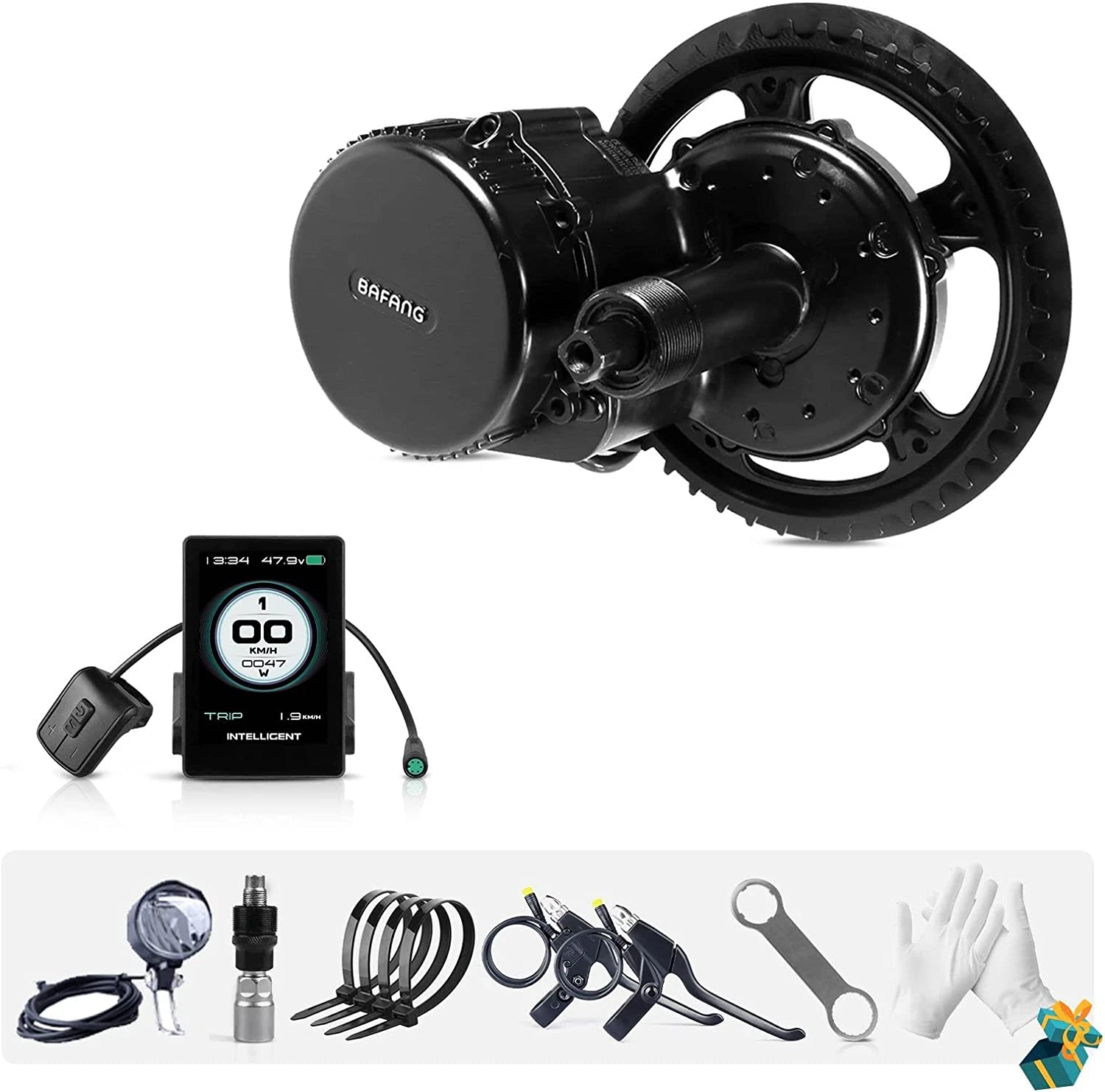 Bafang 전기 자전거 미들 모터, DIY 변환 키트, 디스플레이 키트, LCD 디스플레이, DPC18 DM03, B02N U 블루투스, BBS02B, 36V, 500W ...