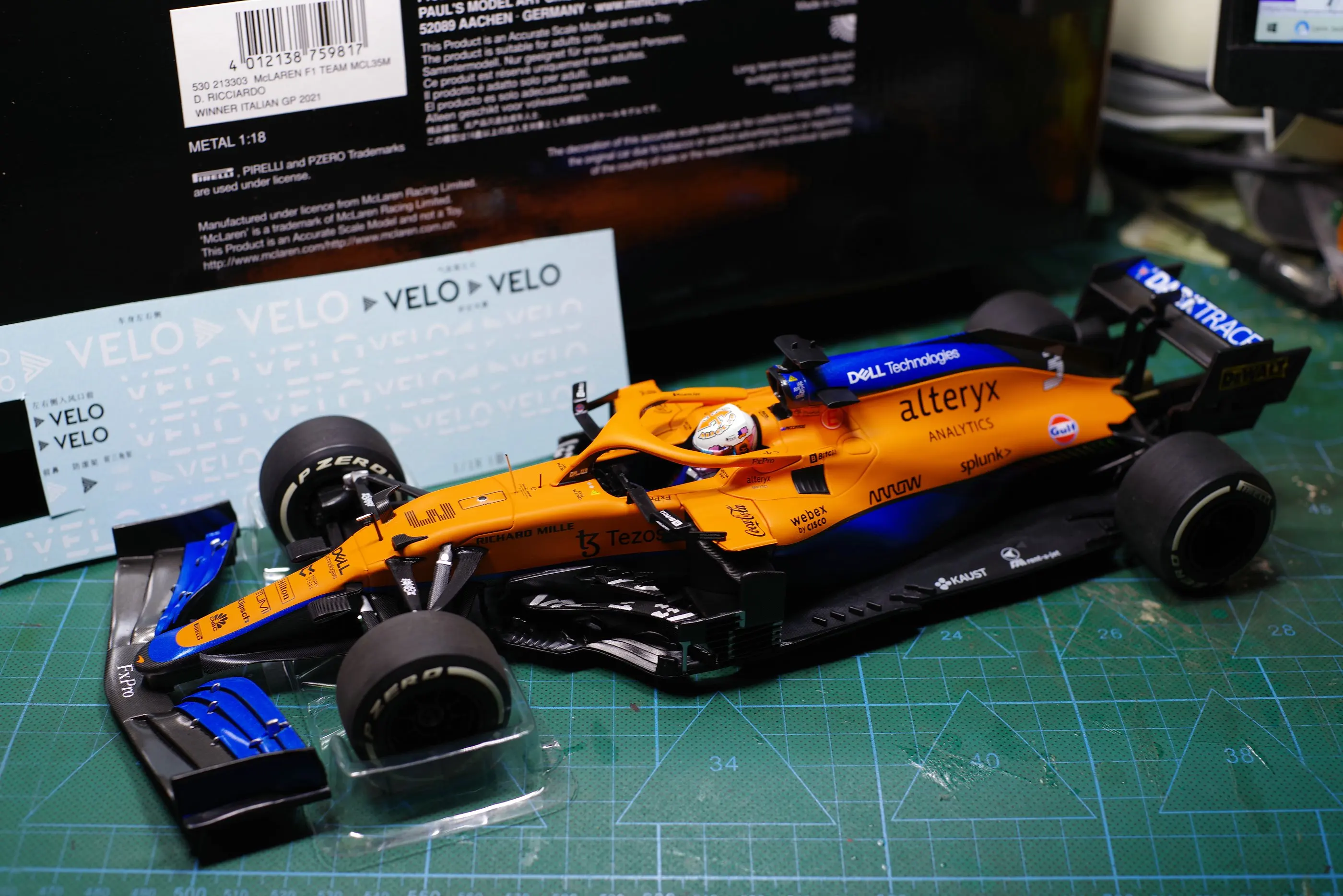 Minichamps 1/18 Diecast F1 Racing Car Model 2021 Monza Mclaren Mcl35 M ...