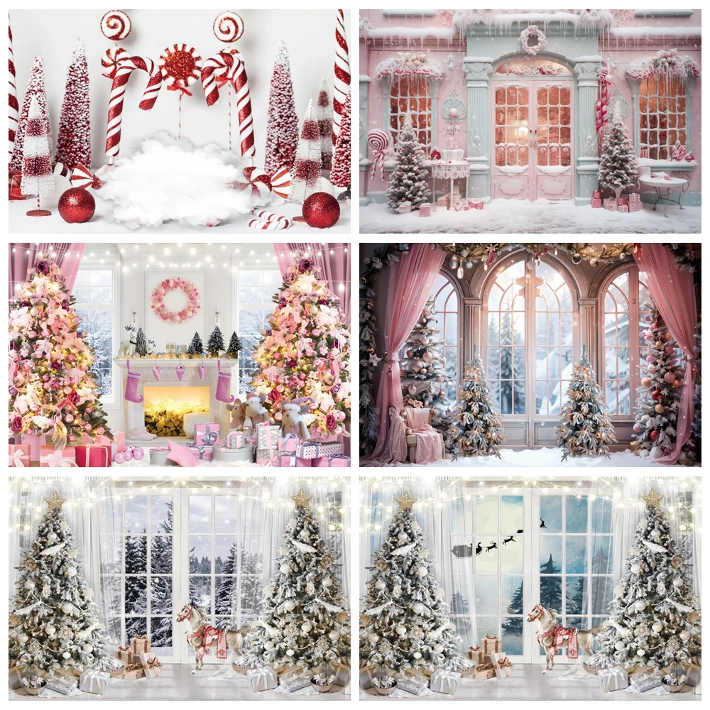 Christmas-Backdrop-Christmas-Tree-Fireplace-Poster-Family-Portrait ...