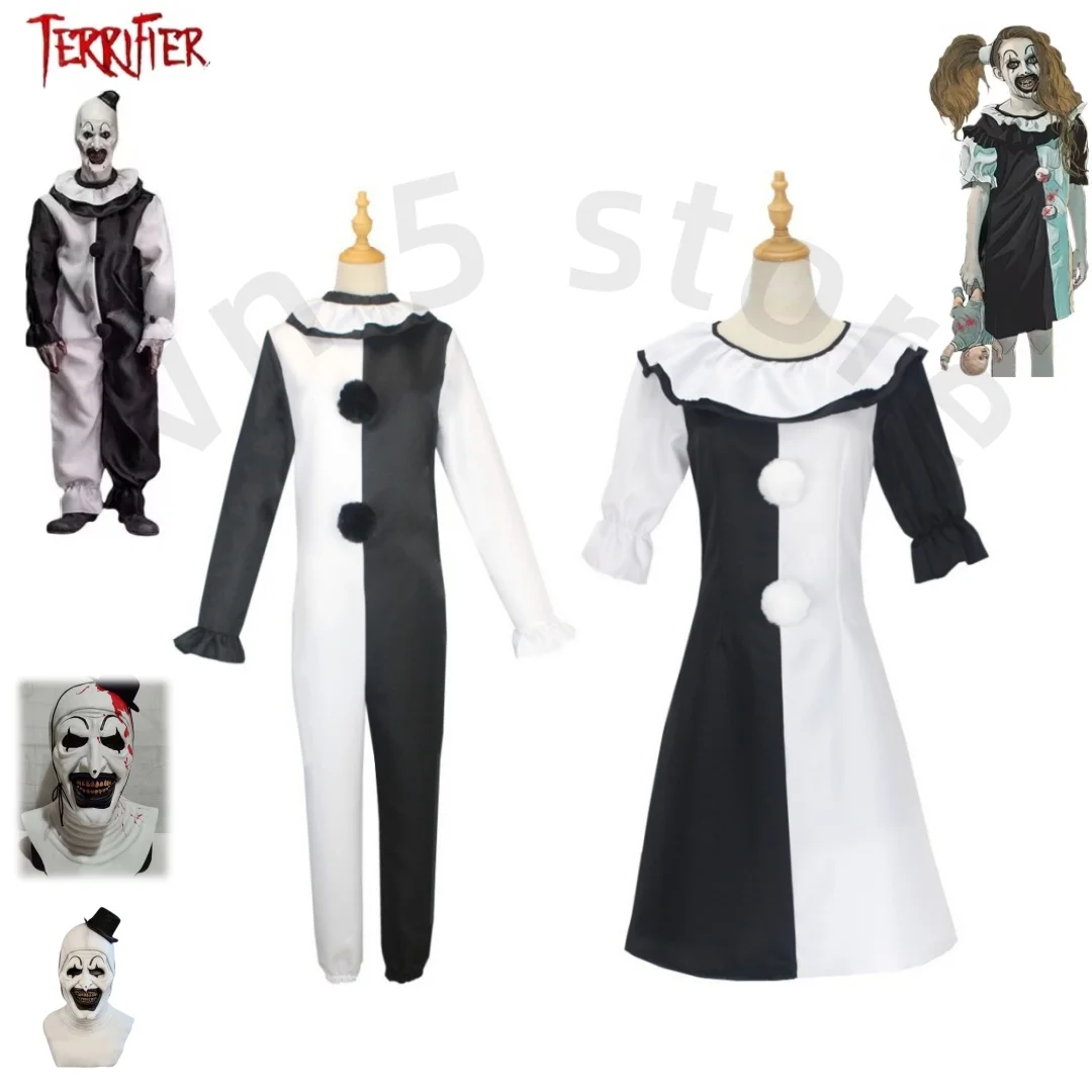 Movie-Terrifier-Cosplay-Costume-Female-Male-Horror-Carnival-Party-Skin ...