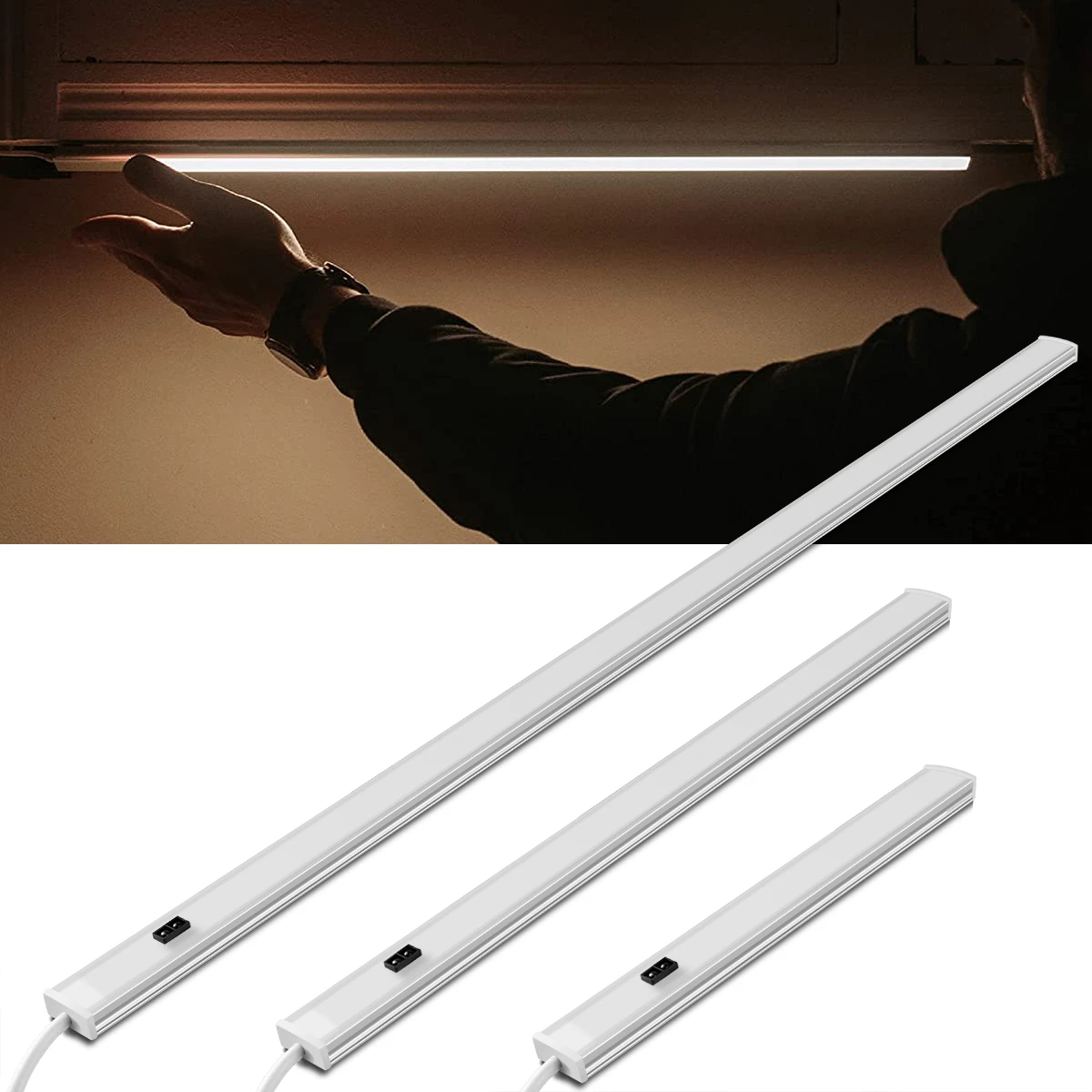 LED Lighting Indoor Kitchen Lamp USB Bar Light Closet Kitchen Sensor ...