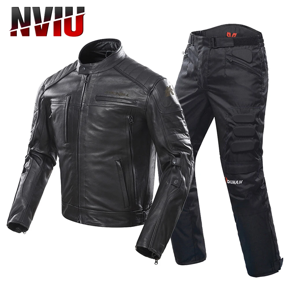 Jaqueta-de-couro-de-motociclista-masculina-roupa-de-montaria-de ...