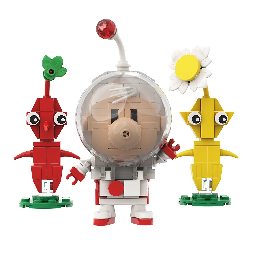 Gobricks-MOC-Anime-Pikmined-Brickheadz-Bricks-Hocotate-Olimar-Asteroid ...
