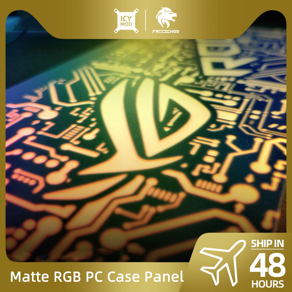 Matte Lighting Panel Frosted Painting Shroud ARGB GPU Backplate DIY PC ...