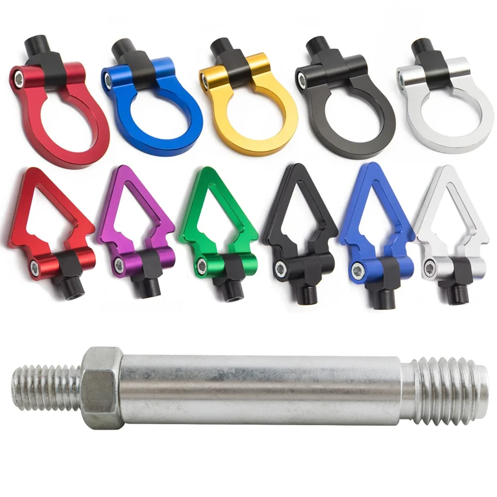 Jdm Model Car Auto Trailer Hook Ring Eye Tow Towing Front Rear Aluminum