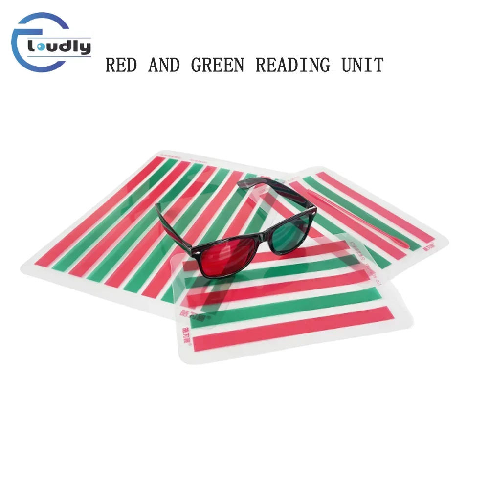 3-Pcs-Red-Green-Vision-Myopia-Strabismus-Amblyopia-Training-Reading ...