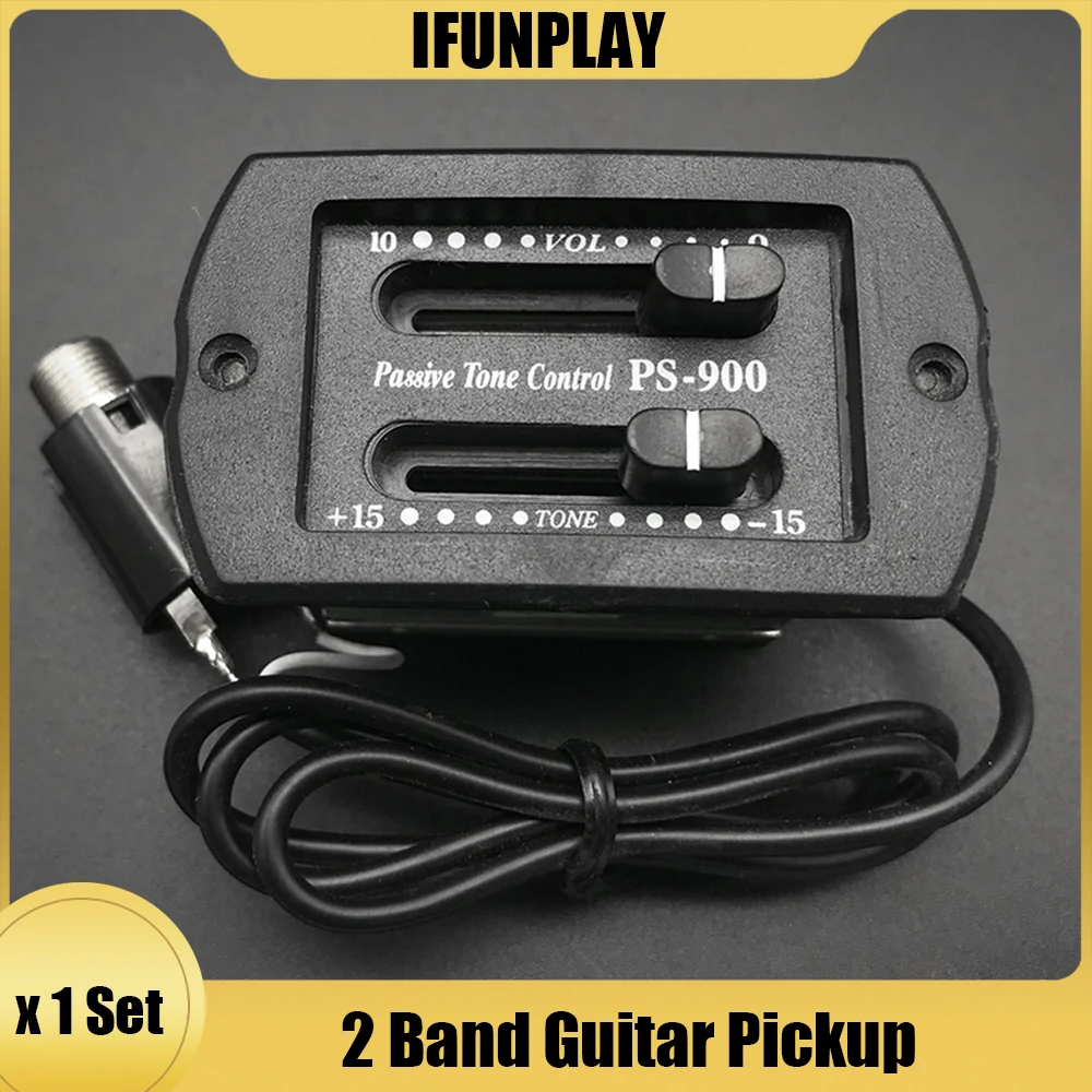 PS-900-2-Band-EQ-Guitar-Passive-Volume-Tone-Control-Piezo-Pickup-Preamp ...