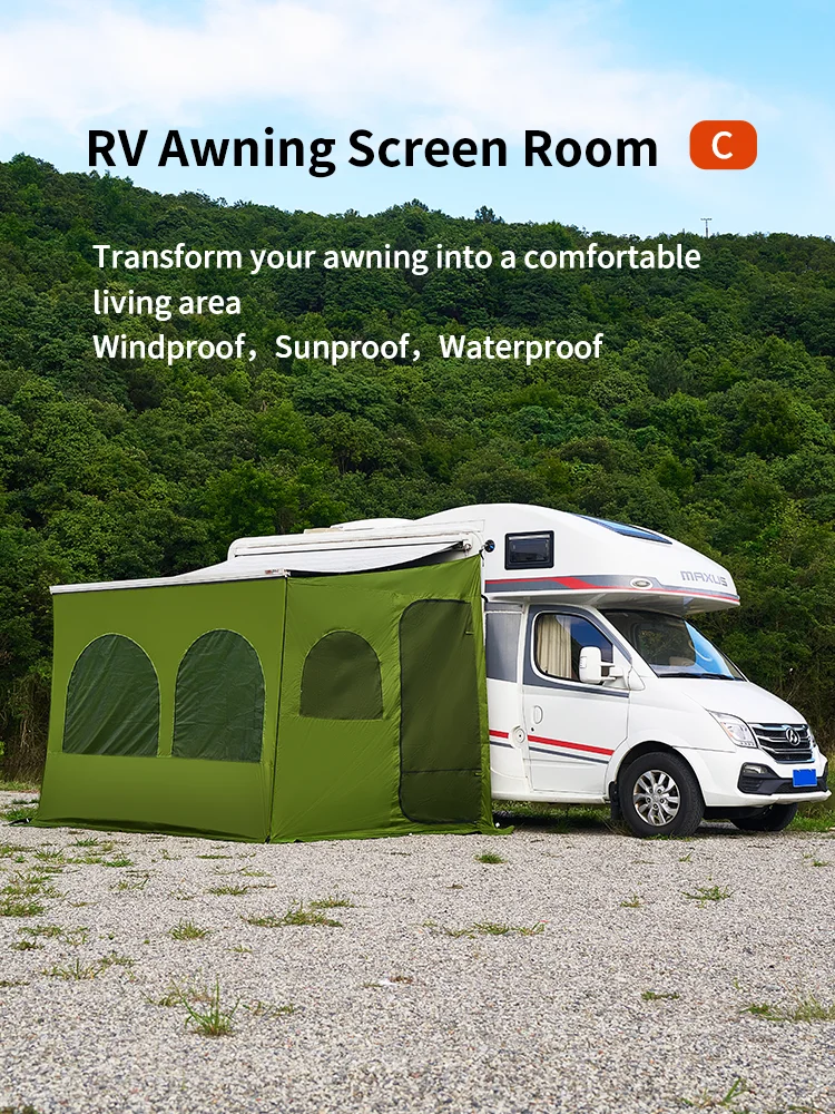 RV-awning-room-RV-screen-room-camper-Privacy-Room-Thule-Fiamma-camper ...