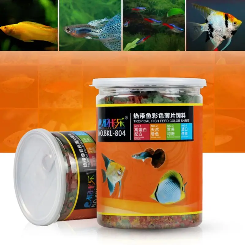 KX4B-Aquarium-Fish-Flakes-Pellet-Feeding-Forage-Protein-for-Fish ...
