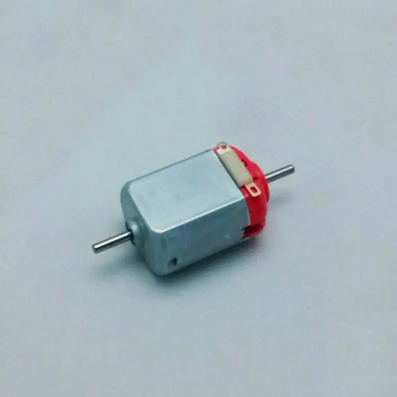 Dual shaft Double 2mm Axis Micro Mini 130 DC Electric Motor 1.5V-6V 3V ...