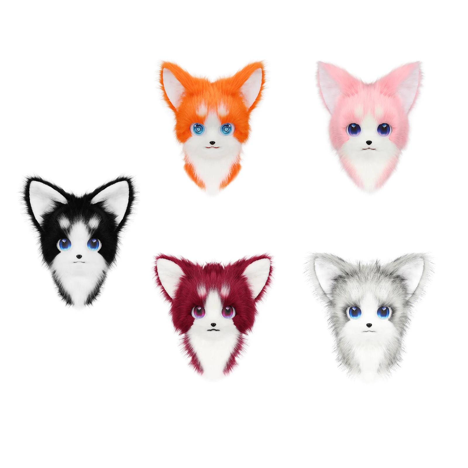 Animal-Furry-Fursuit-Head-Mask-Plush-Cat-Fox-Mask-Costume-Props-for ...