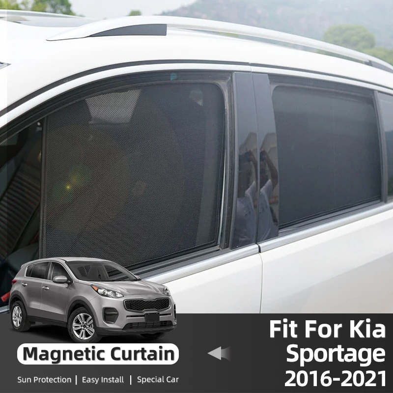 For-Kia-KX5-Sportage-QL-2016-2021-MK4-Magnetic-Car-Window-Curtains ...