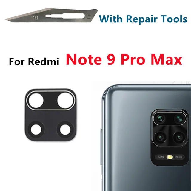 Rear Back Camera Lens Glass With Sticker For Xiaomi Redmi Note 11 7 ...