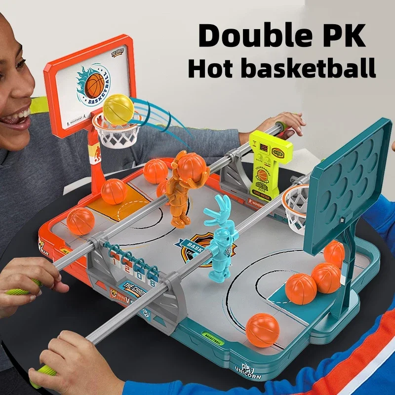 Desktop Basketball Machine Fingertip Mini Basketball Stand Parent-child ...