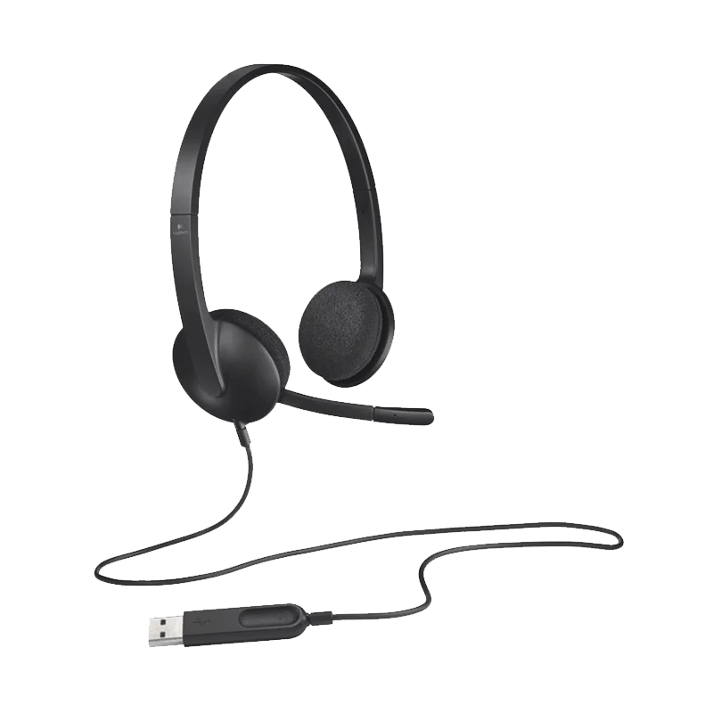 Buy Logitech H340 USB Headset with Digital Audio and Noise-Canceling ...