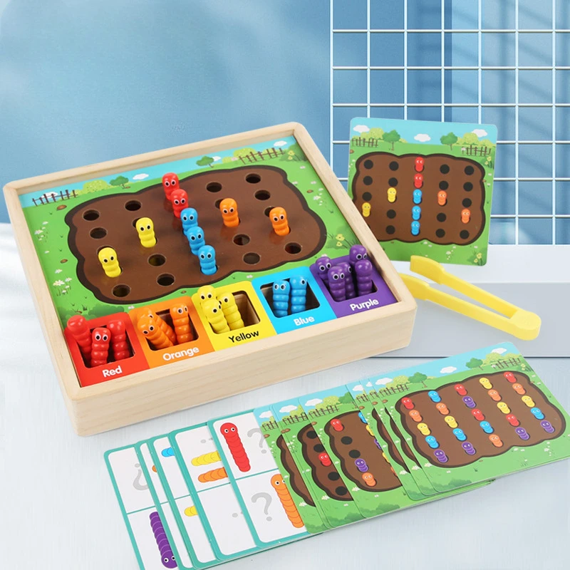 Juego-Montessori-de-clasificaci-n-de-colores-para-ni-os-juego-de ...