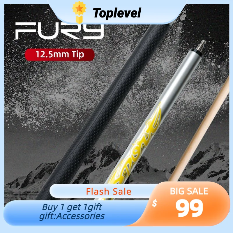 FURY Cue FS 시리즈 풀 큐, 타이거 팁, 아메리칸 하드 메이플 샤프트, 퓨리 퀵 조인트, 전문 당구 스틱 플레이 큐 ...