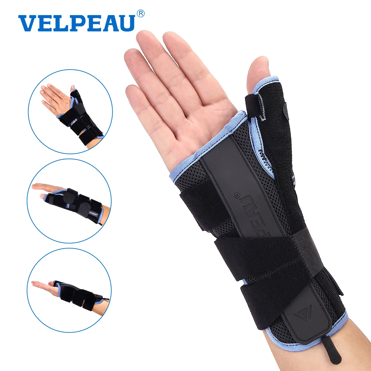VELPEAU-Wrist-Brace-with-Thumb-Splint-for-Arthritis-Pain-and-Sprain ...