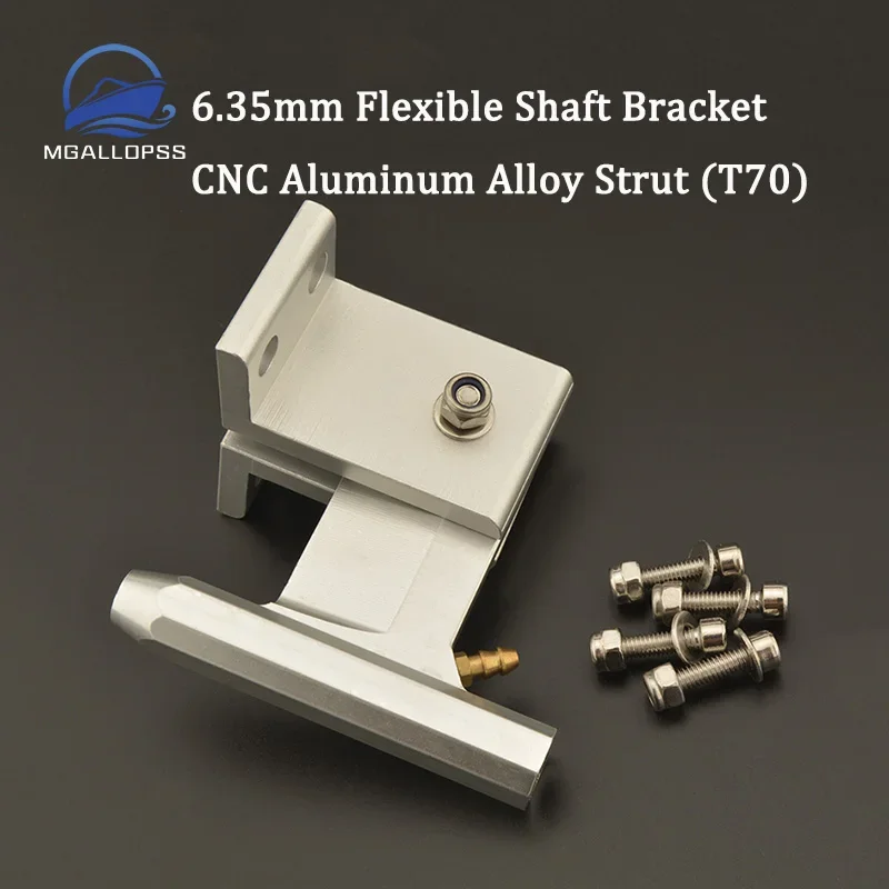 6-35mm-Flexible-Shaft-Bracket-CNC-Aluminum-Alloy-Strut-T70-fr-RC-Boat-1 ...