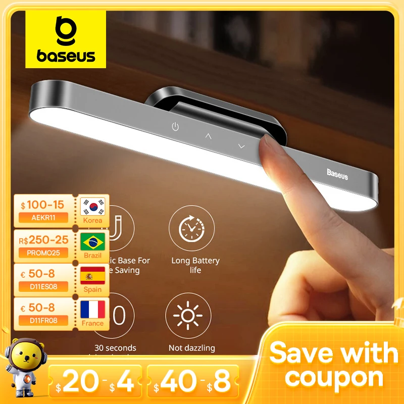 Baseus-Night-Light-Hanging-Magnetic-LED-Table-Lamp-Stepless-Dimming ...