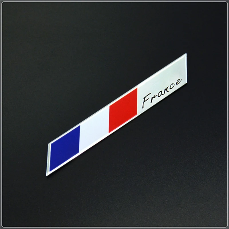 Car-Styling-3D-Aluminum-France-Flag-Emblem-Badge-Sticker-Decal ...