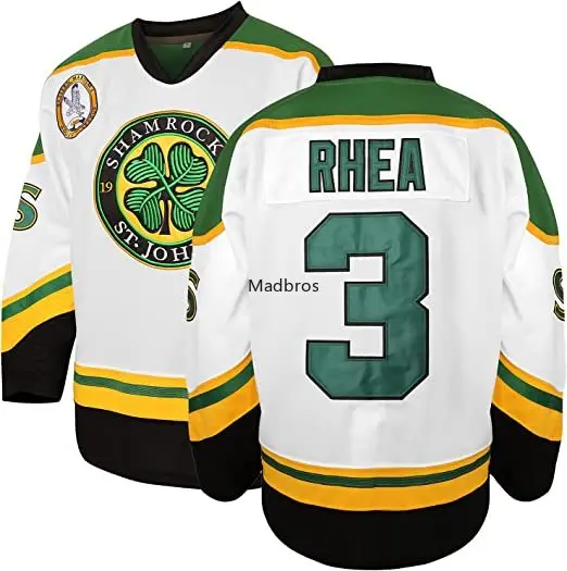 Ross-Rhea-Jersey-3-St-John-s-Shamrocks-Stitched-Hockey-Jersey-Classic ...