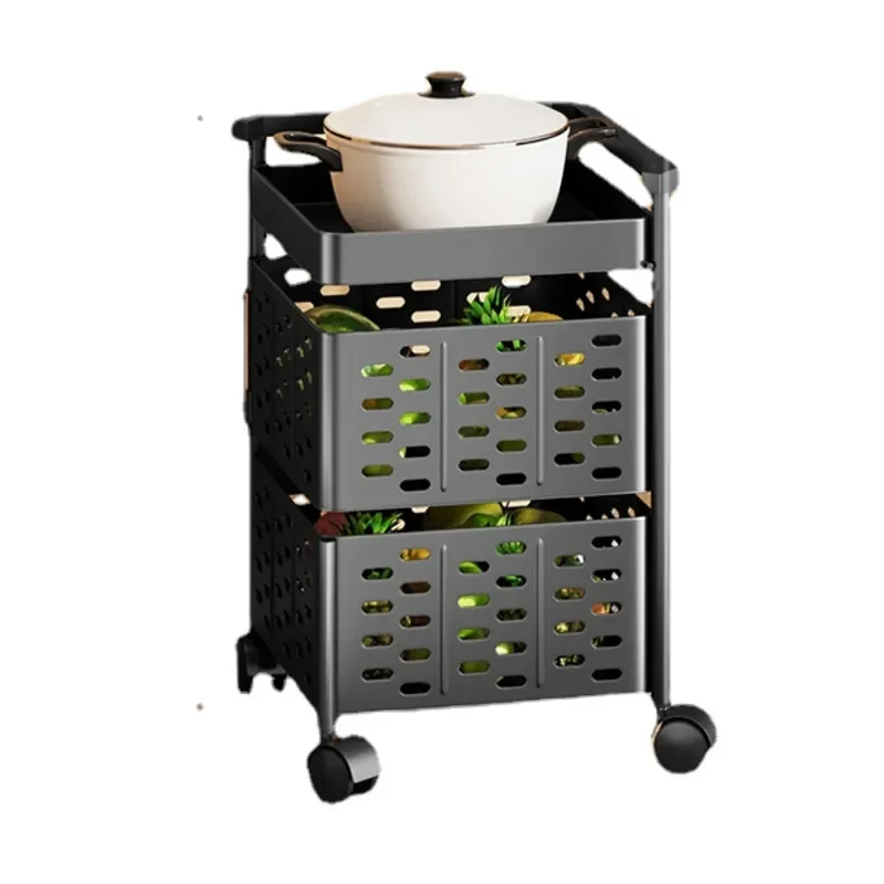 Square-Kitchen-Vegetable-Storage-Rack-Home-Rotating-Free-Installation ...