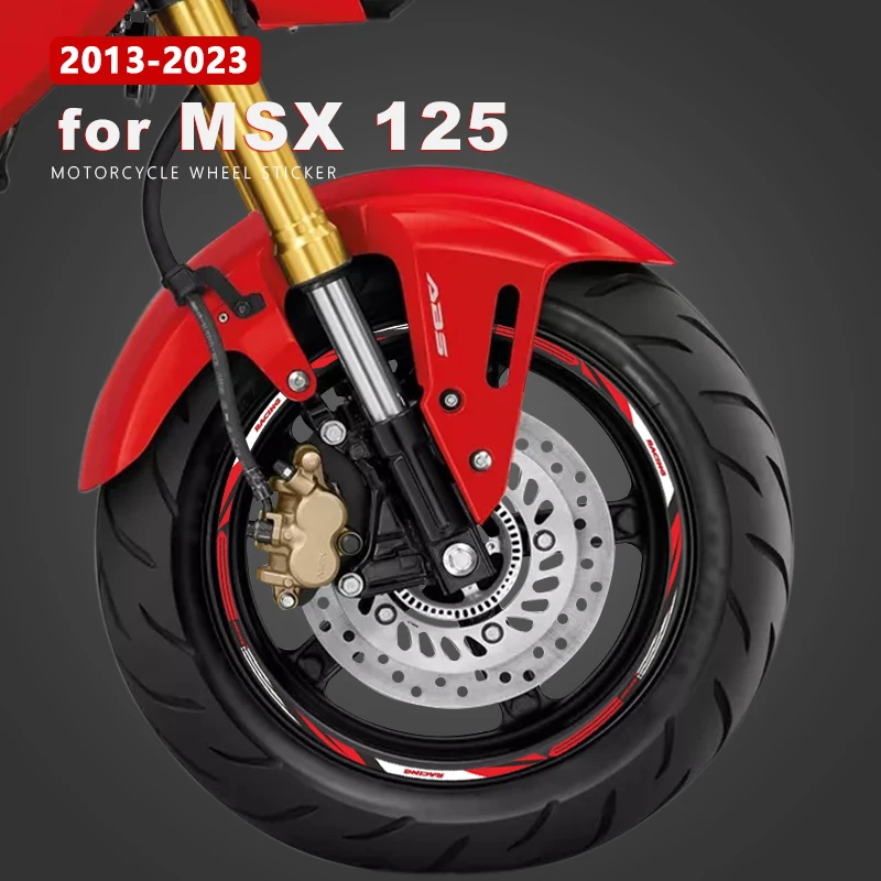 Motorcycle-Wheel-Sticker-Waterproof-Rim-Decal-MSX125-Grom-2021-for ...
