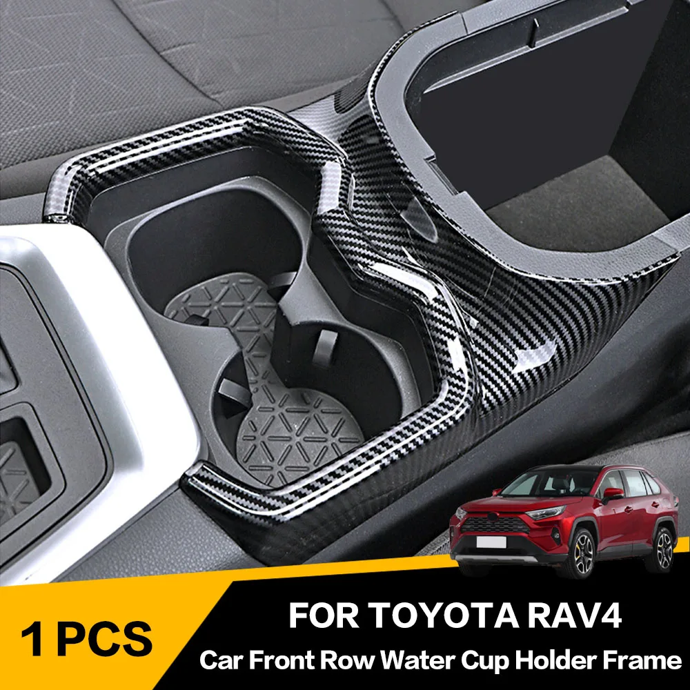 Front-Row-Car-Water-Cup-Holder-Cover-Frame-Fibra-de-Carbono-H-brida ...