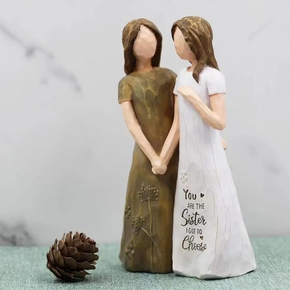 Unique-Cute-Friendship-Sisterhood-Statues-Cartoon-Handicraft-Good ...