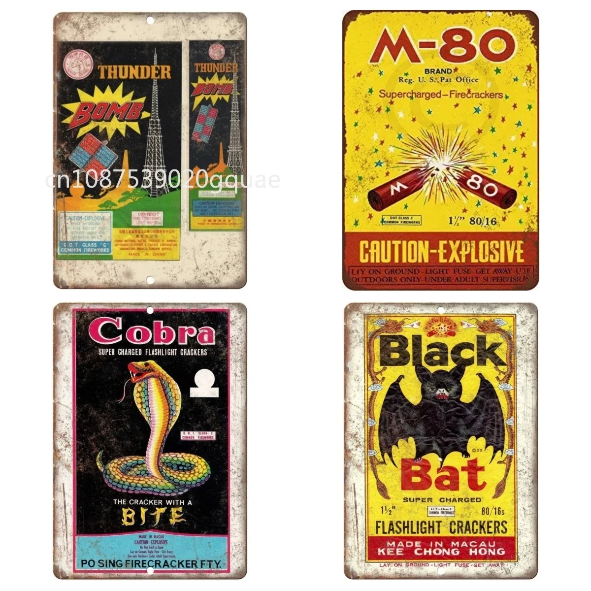 Thunder-Bomb-Firecrackers-Package-Retro-Tin-Sign-Nostalgic-Ornament ...
