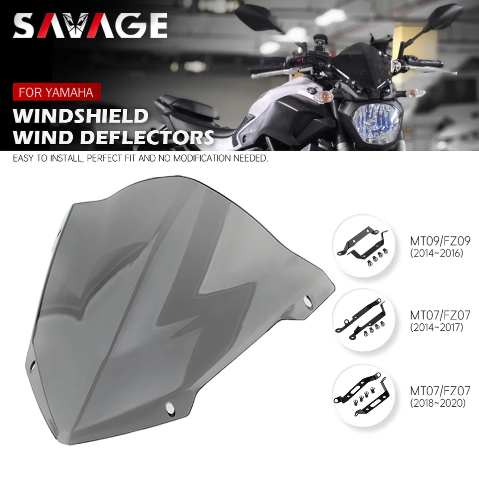 Motorcycle Windscreen 2018 MT-07 Windscreen Options~ - Yamaha MT-07 FZ ...