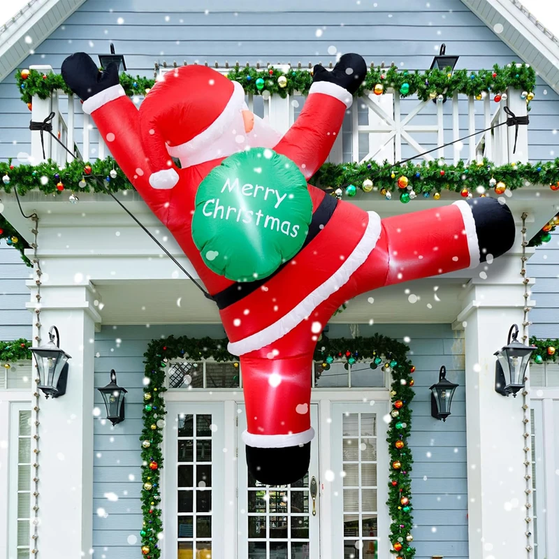 6-FT-Tall-Christmas-Inflatable-Hanging-Santa-Santa-with-Gift-Bag ...