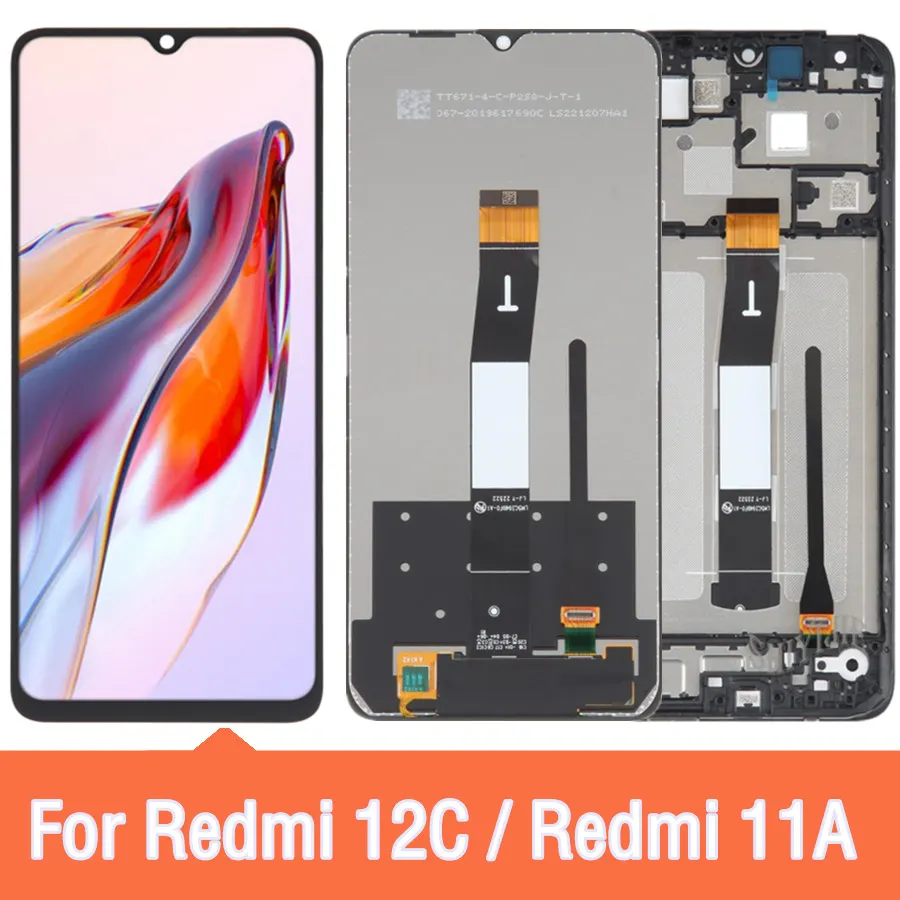 6.71'' For Xiaomi Redmi 12C 22120RN86G LCD Display Touch Panel Screen ...