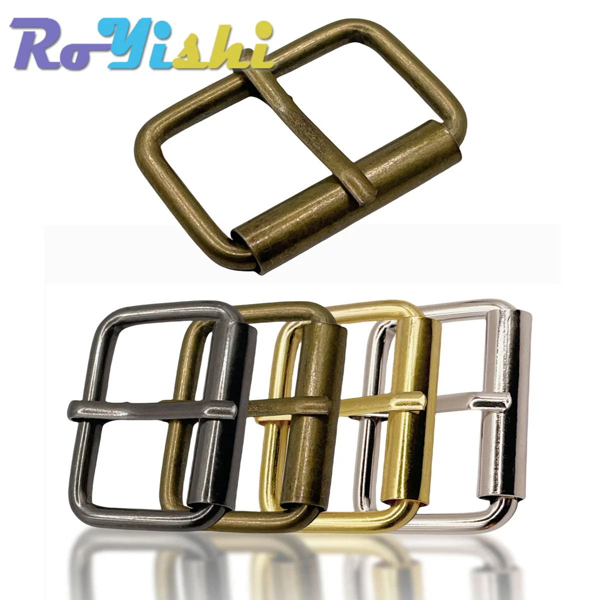 5 Pcs Metal Roller Buckles Belts Hardware Pin Buckle For Bags Leather ...