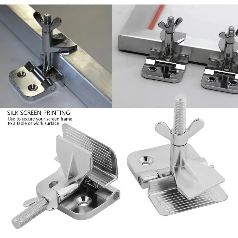 B50-1PCS-Lot-Screen-Printing-Metal-Frame-Hinge-Clamp-DIY-Hobby-Tool ...