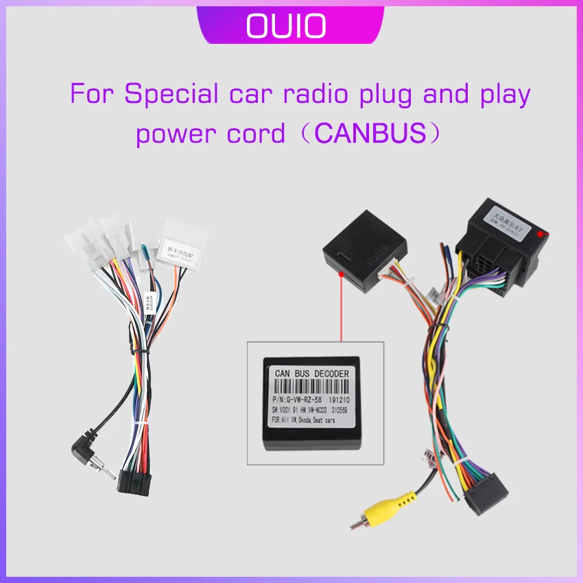 Car Audio ISO Cable Autoradio Radio CANBUS for VW Hyundai Honda Toyota ...