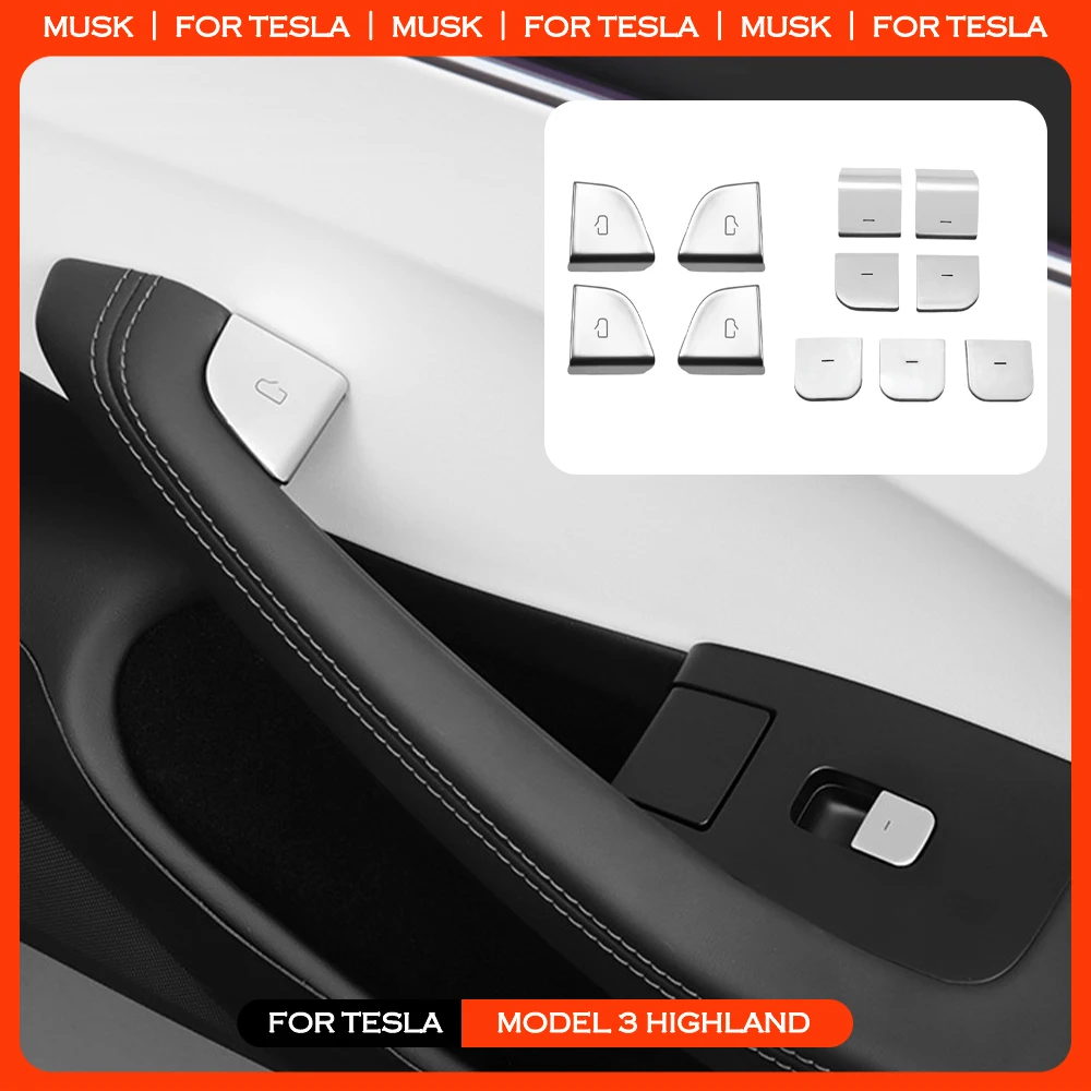 Car-Door-Open-Button-Sticker-For-Tesla-Model-3-Highland-2024-Window ...