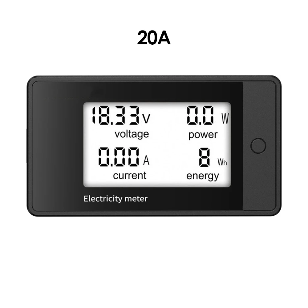DC8-100V LCD Digital Volt Watt Power Meter Ammeter Voltmeter voltage ...