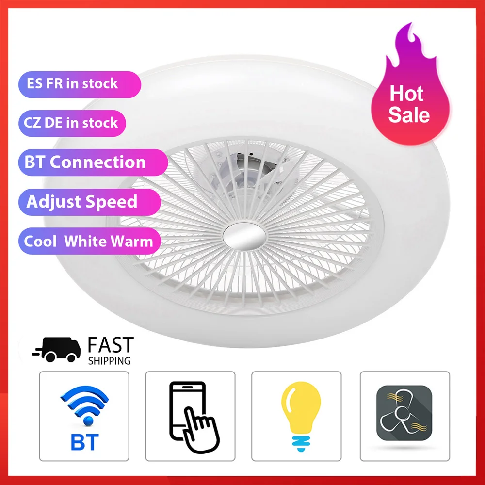 Bt Plafond Ventilator Met Verlichting Afstandsbediening 180V 265V ...