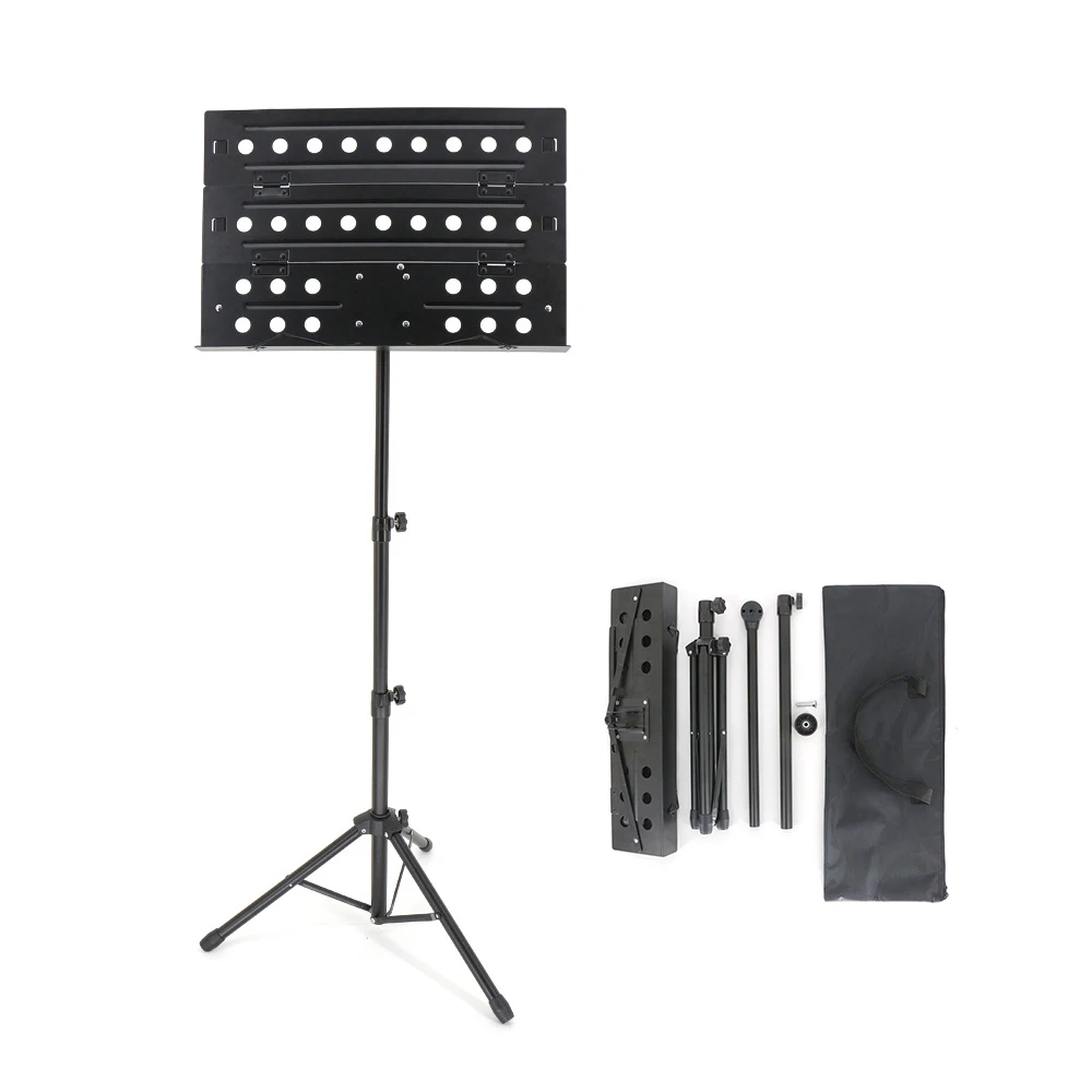 Foldable Sheet Music Stand with Tri-fold Panel Portable Music Stand ...