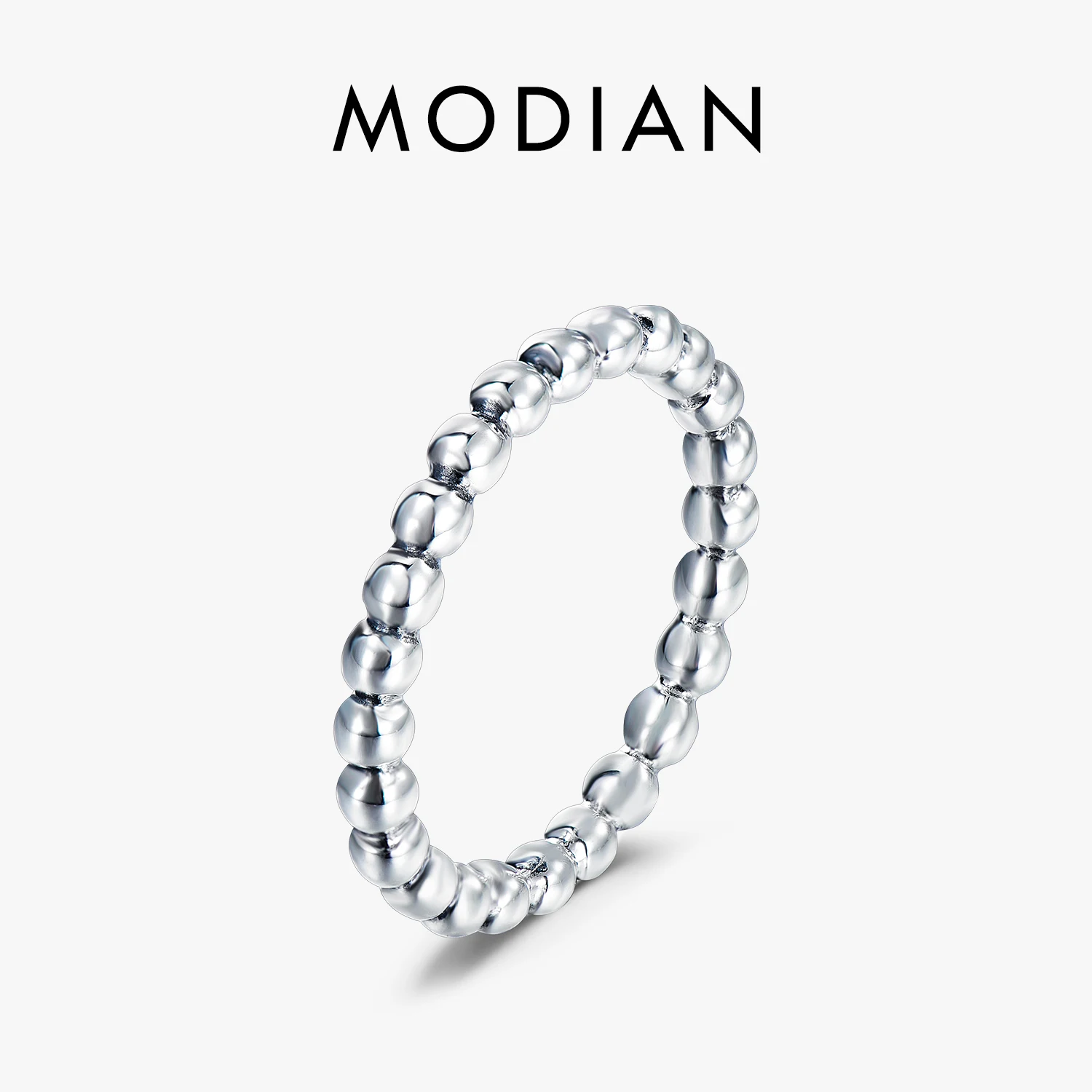 Modian Minimalist Simple Real 925 Sterling Silver Fashion Beads ...